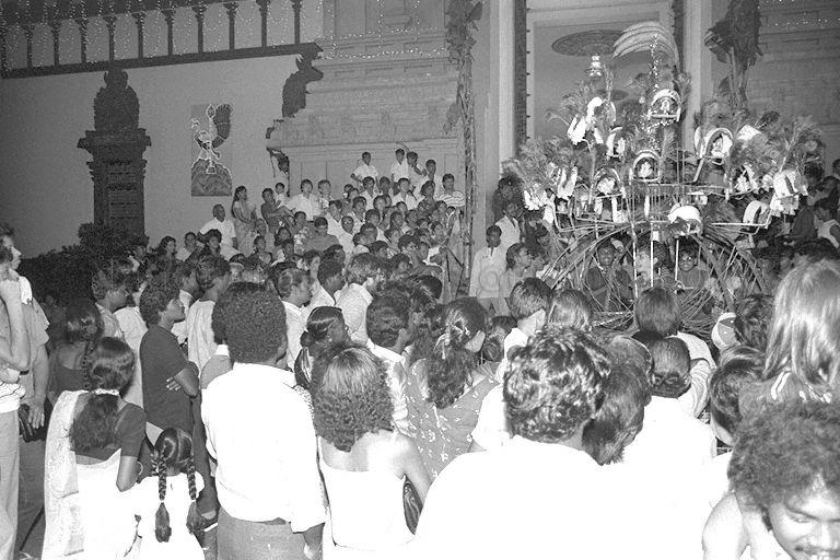View of Thaipusam festival at Sri Thendayuthapani Temple in