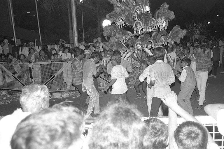 View of Thaipusam festival at Sri Thendayuthapani Temple in