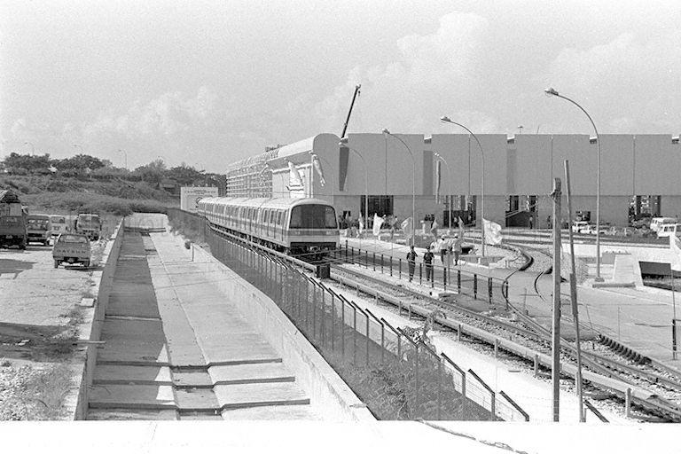 View of Bishan Depot where the first two mass rapid transit