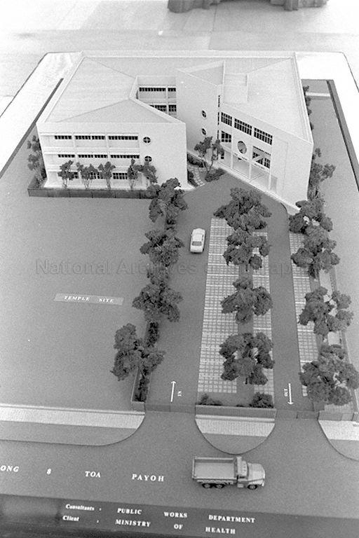 Scale model of the new Jurong Polyclinic at Jurong East