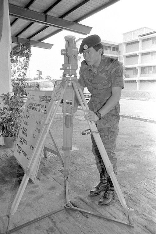 SCHOOL OF ARMOUR AND ARTILLERY AT SUNGEI GEDONG CAMP, LIM