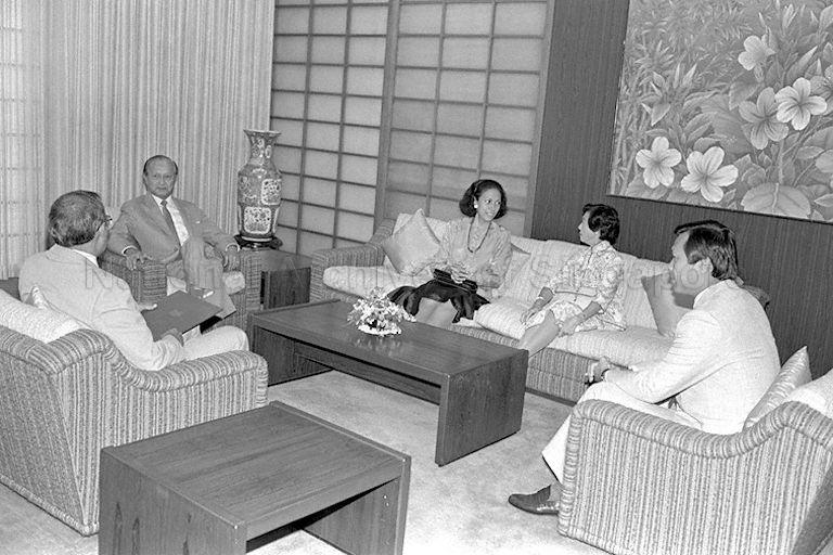 President and Mrs Wee Kim Wee with Singapore Ambassador to