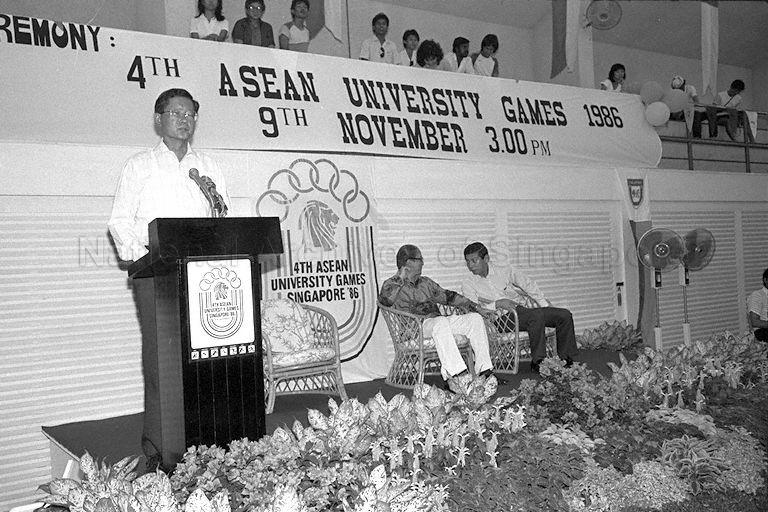 Minster of State for Education Dr Tay Eng Soon delivering