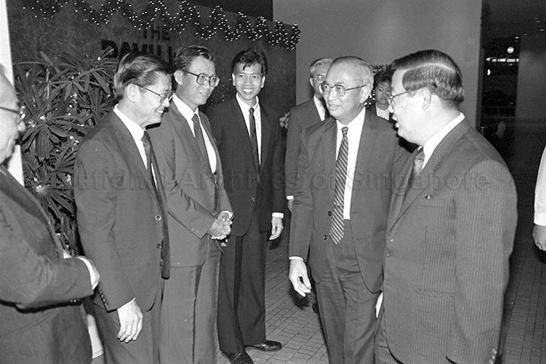 Minister for Finance Dr Richard Hu arriving at The Pavilion