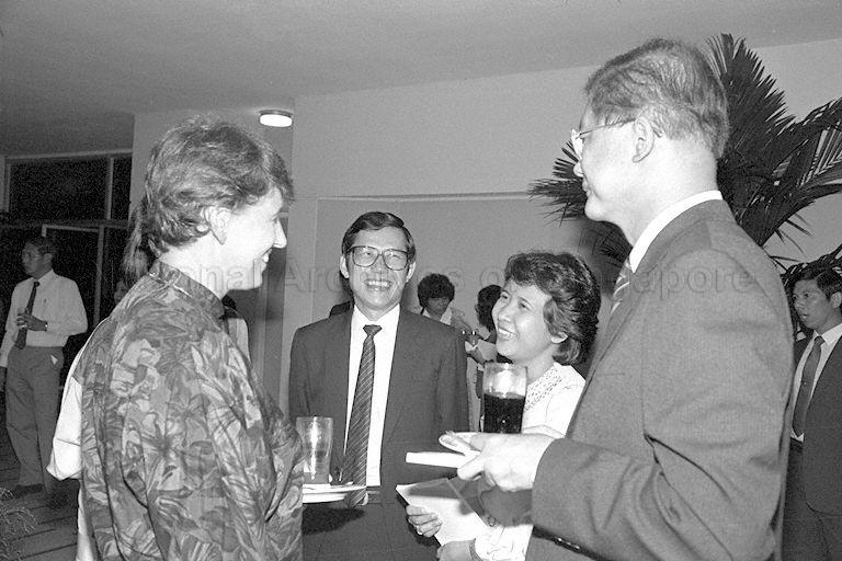 Minister of State for Education Dr Tay Eng Soon (right) and