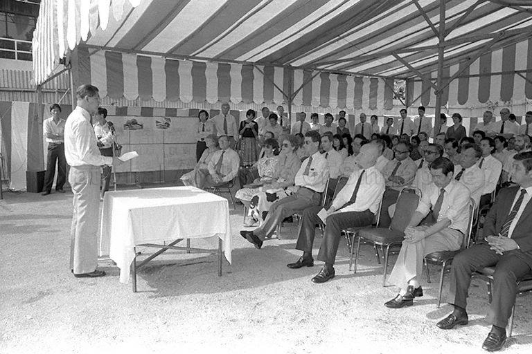 Minister of State for Education Dr Tay Eng Soon delivering