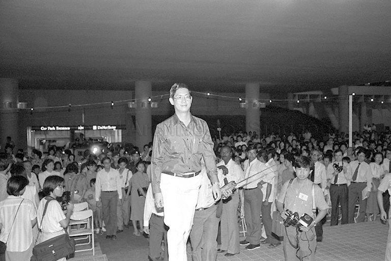 Member of Parliament for Fengshan Dr Arthur Beng arriving