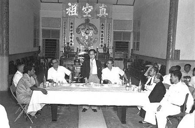 Chief Minister OF Singapore Lim Yew Hock making a speech