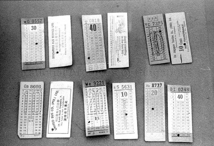 BUS TICKETS FROM VARIOUS BUS COMPANIES.