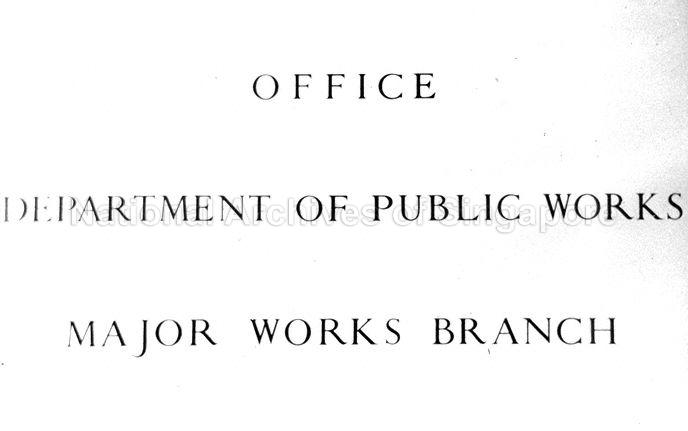 PLAQUE OF THE MAJOR WORKS BRANCHES OF THE PUBLIC WORKS