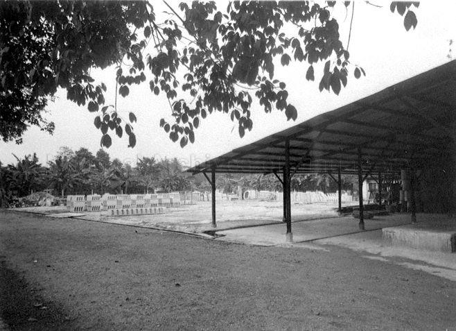 VIEW OF ITALIAN SCULPTOR RODOLFO NOLLI'S PRE-CAST STONEYARD