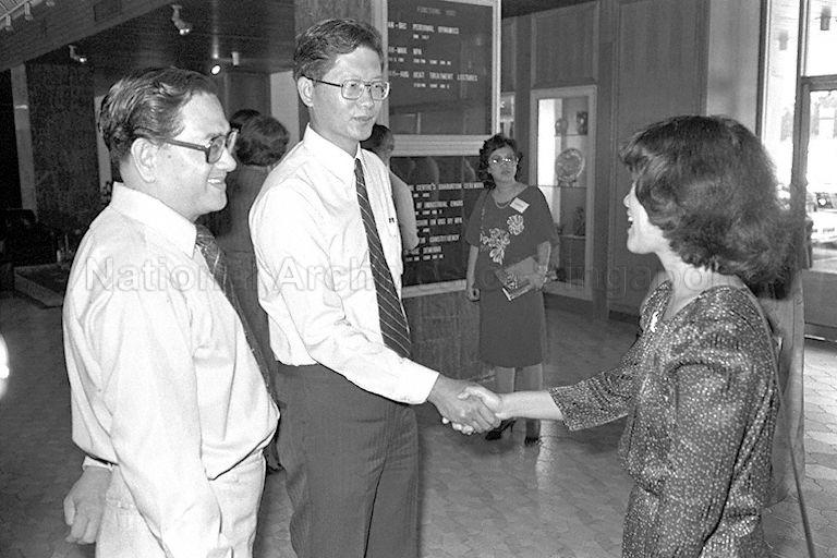 MINISTER OF STATE FOR EDUCATION DR TAY ENG SOON OFFICIATES