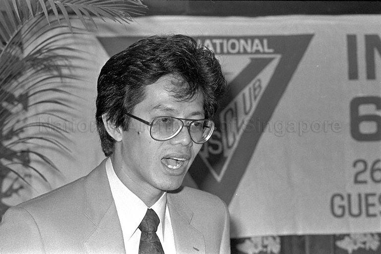 Official speaking during opening of Y's Men's Club 6th SMIT