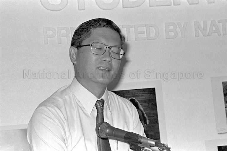 Minister of State for Education Dr Tay Eng Soon speaking at