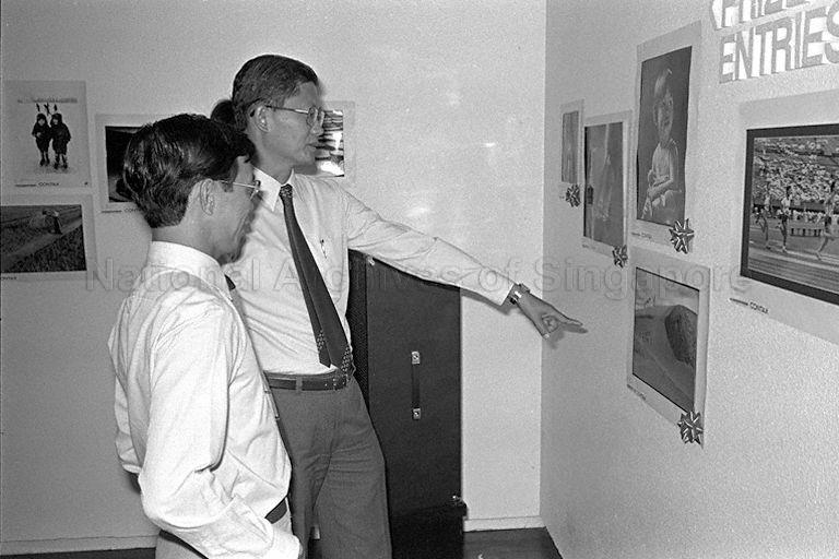 Minister of State for Education Dr Tay Eng Soon (right)