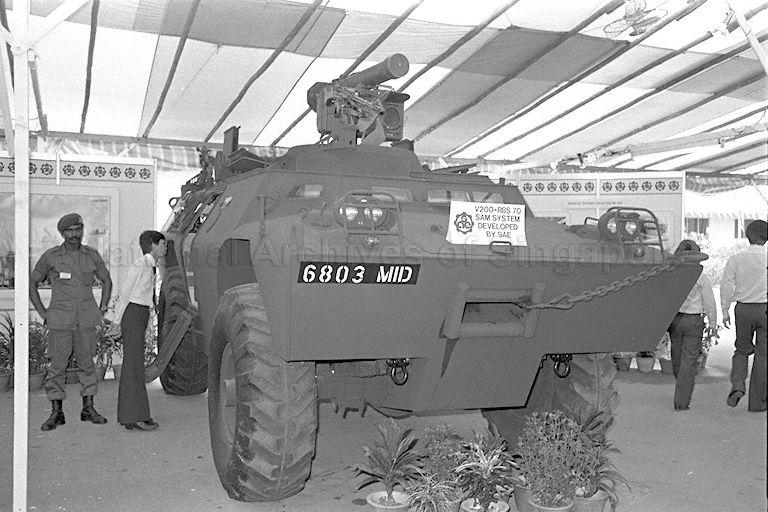 Military tank with system developed by Singapore Automative