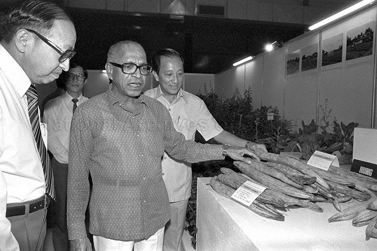 President C V Devan Nair and Minister for National