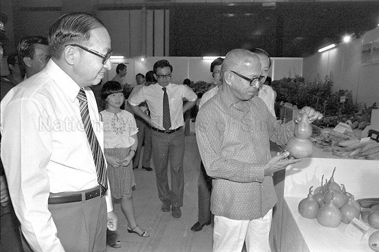 President C V Devan Nair and Minister for National