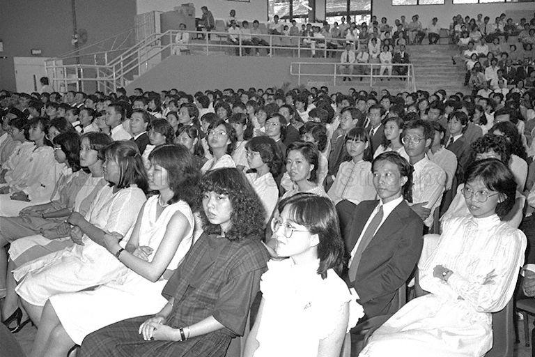 Graduands at Ngee Ann Polytechnic's second graduation