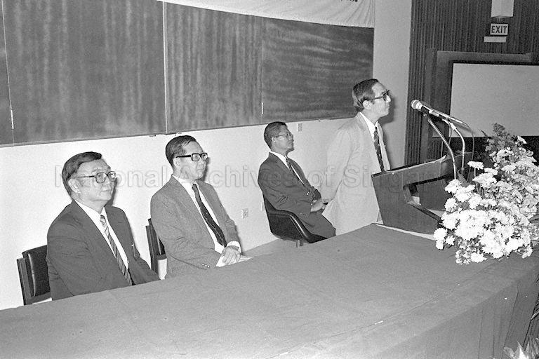 Seated from left are President of ABC Digital Electronics