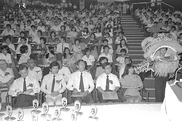 Minister of State for Education Dr Tay Eng Soon (front row,