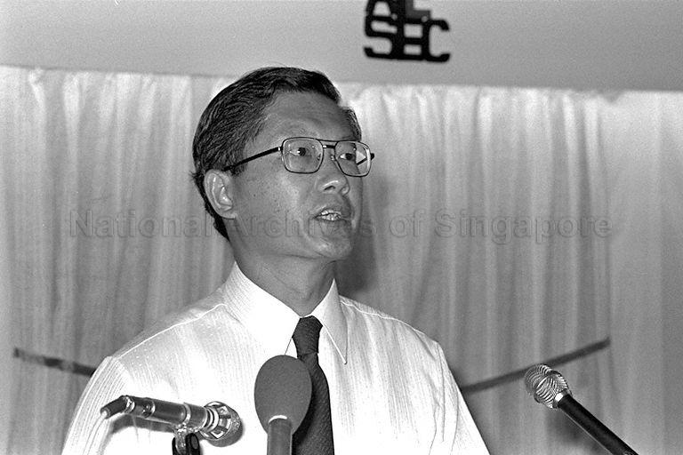 Minister of State for Education Dr Tay Eng Soon speaking at