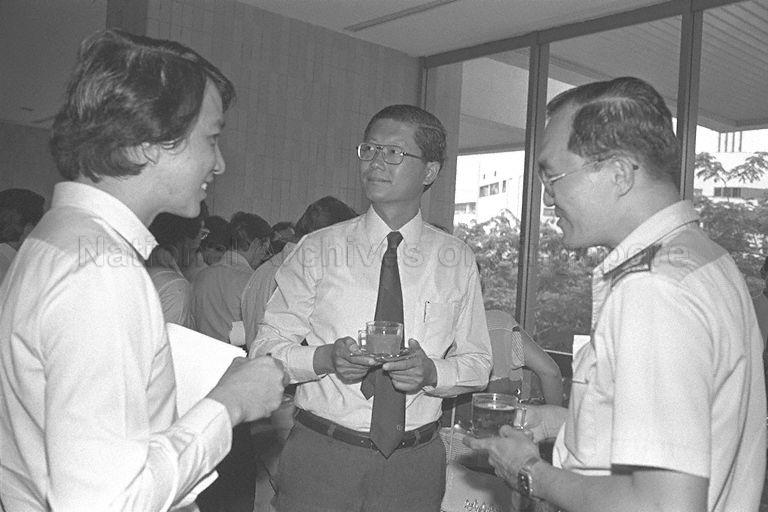 Minister of State for Education Dr Tay Eng Soon (centre) at