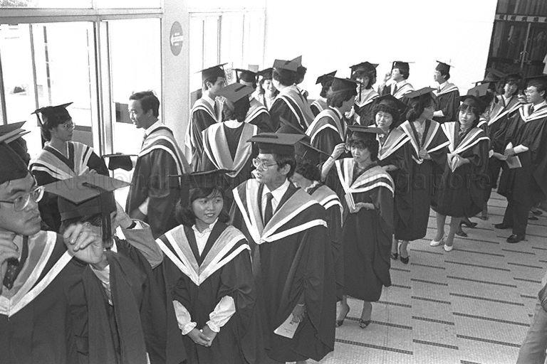 Graduands at convocation of National University of Singapore