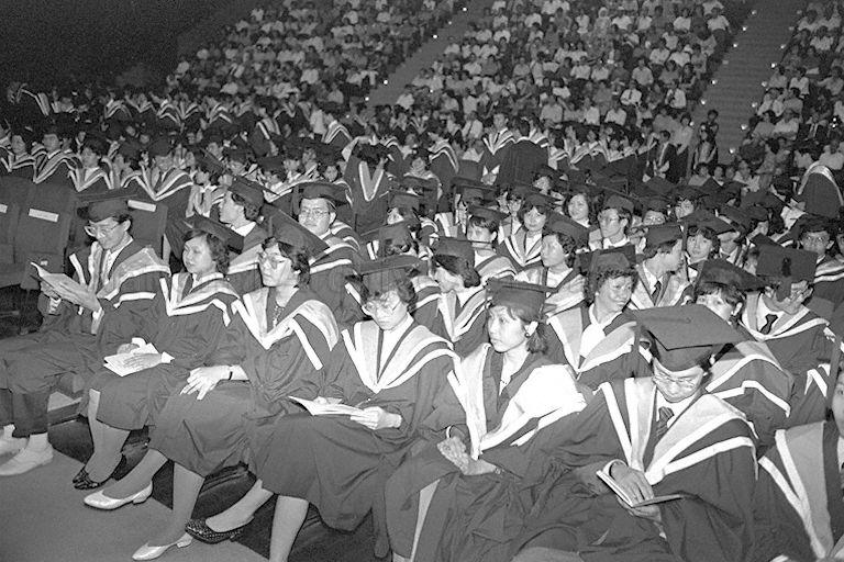 Graduands at convocation of National University of Singapore