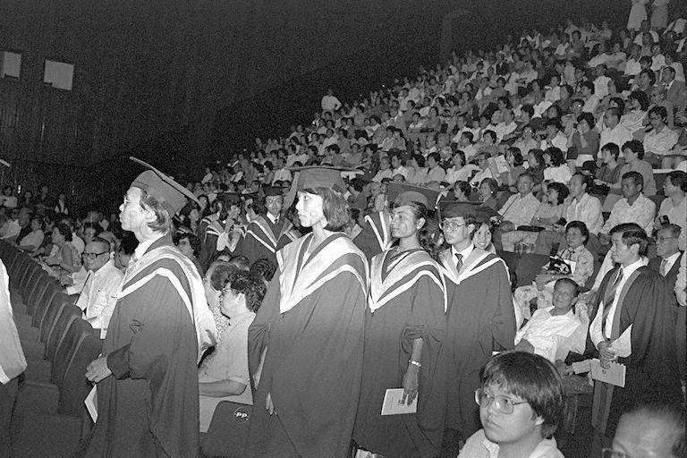 Graduands at convocation of National University of Singapore