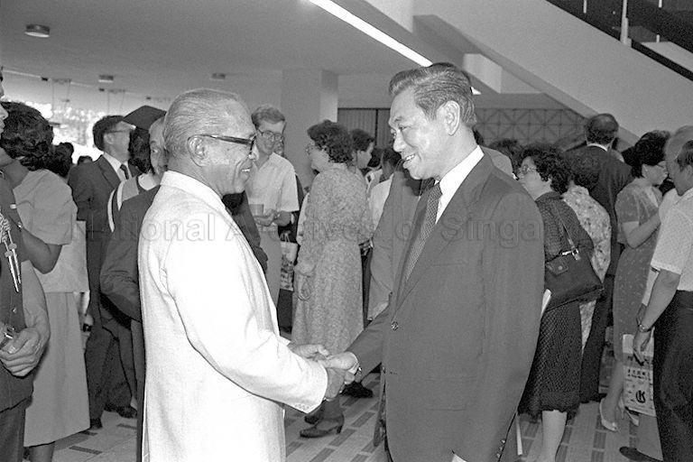 President C V Devan Nair and Chairman of Housing and