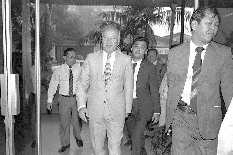 Turkish Prime Minister Bulend Ulusu (second from left)