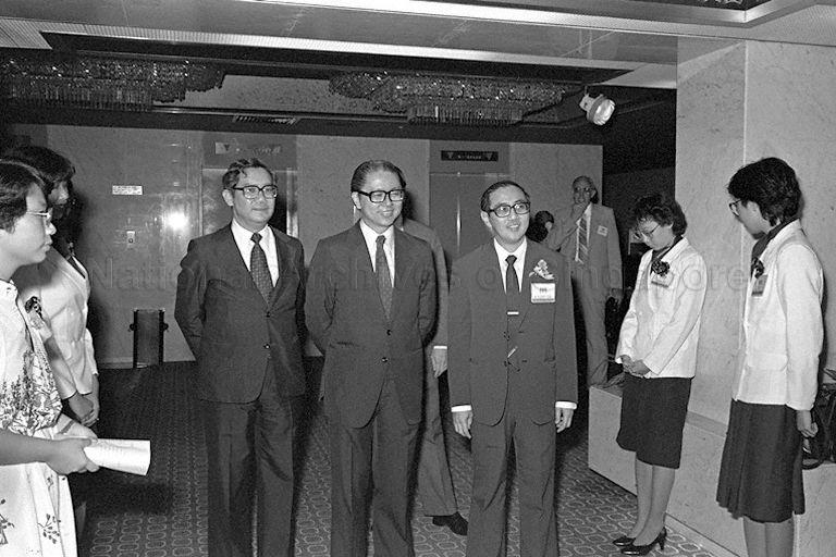 Minister for Trade and Industry Dr Tony Tan Keng Yam (centre