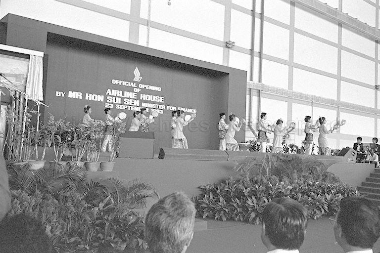 Performance during official opening of Singapore Airlines'