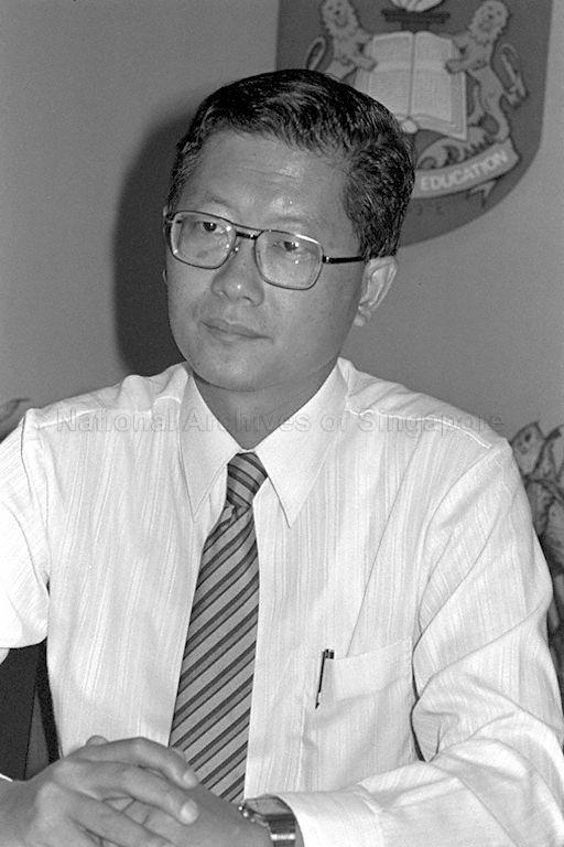 Close-up view of Minister of State for Education Dr Tay Eng