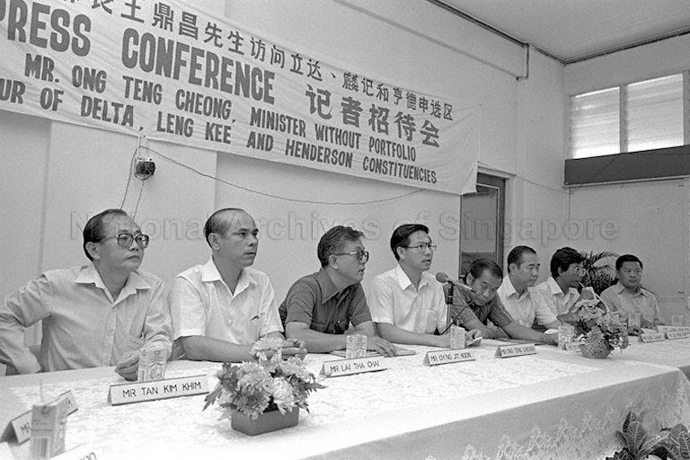 Minister without Portfolio Ong Teng Cheong, who is also