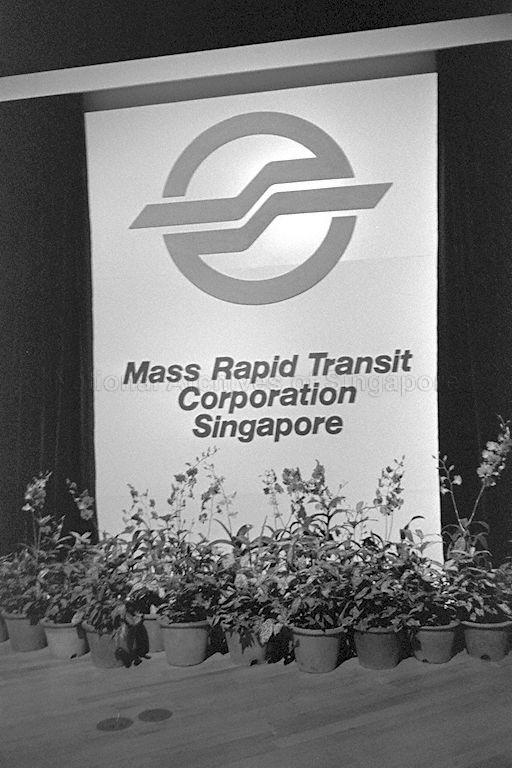 The Mass Rapid Transit (MRT) Corporation red-and white logo