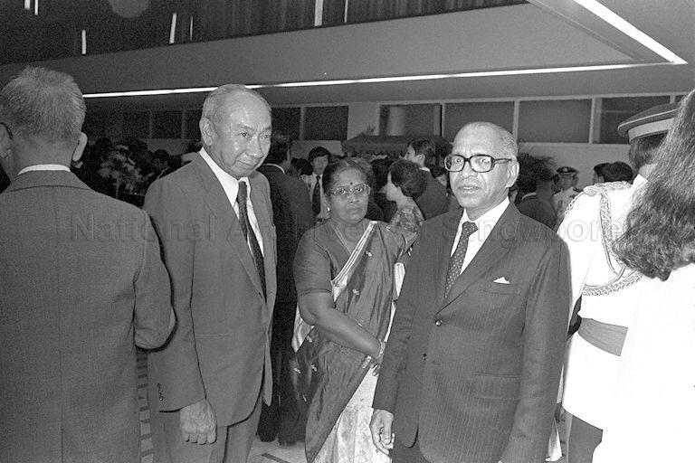 President and Mrs C V Devan Nair and First Deputy Prime