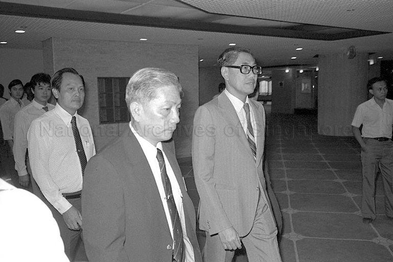 Minister of Home Affairs Chua Sian Chin (third from right)