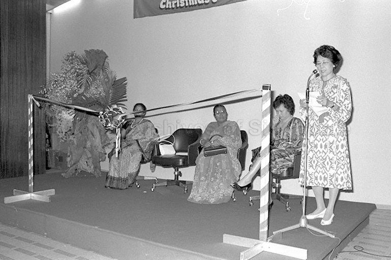 First Lady Mrs C V Devan Nair at opening of two-day Children
