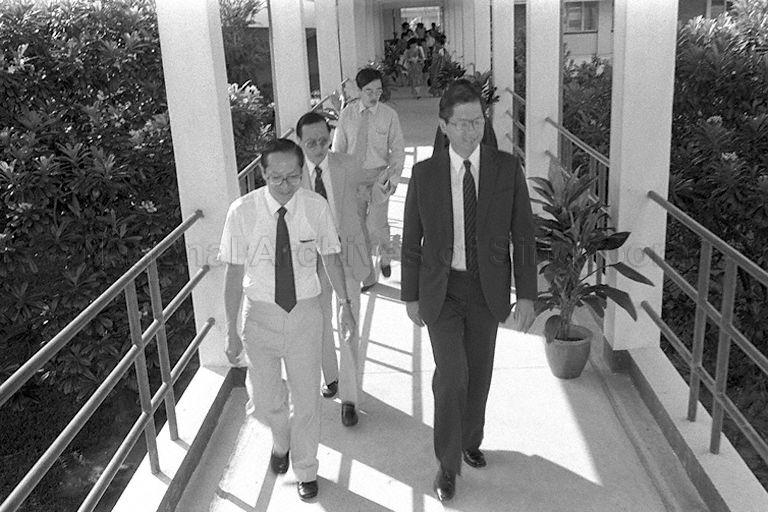 Minister of State for Education Dr Tay Eng Soon (right)