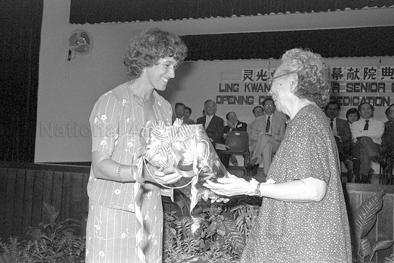 Wife of Minister of State for Education Mrs Tay Eng Soon