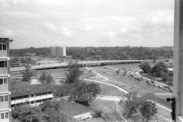 Flyover or interchange at Jalan Eunos along the eastern
