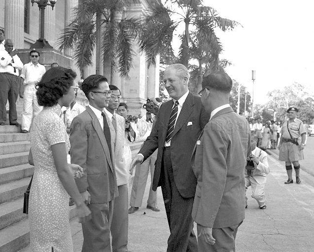Foreground from right, Chief Minister Lim Yew Hock