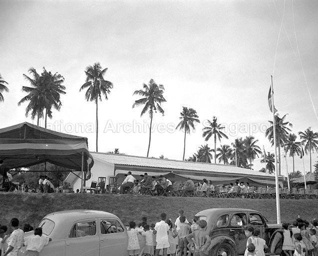 View of crowd at opening of Jalan Eunos Community Centre by