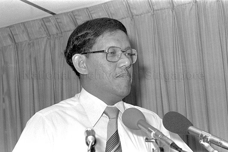 Acting Social Affairs Minister Dr Ahmad Mattar delivering