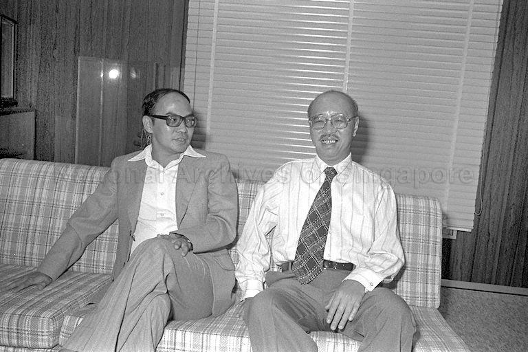 Parliamentary Secretary (Culture) Dr Ow Chin Hock (left)