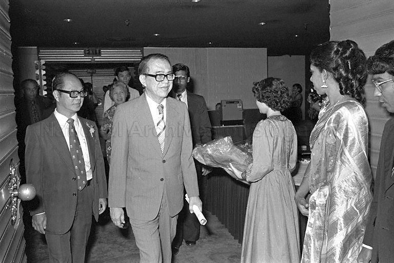 Minister for Finance Hon Sui Sen (foreground, second from