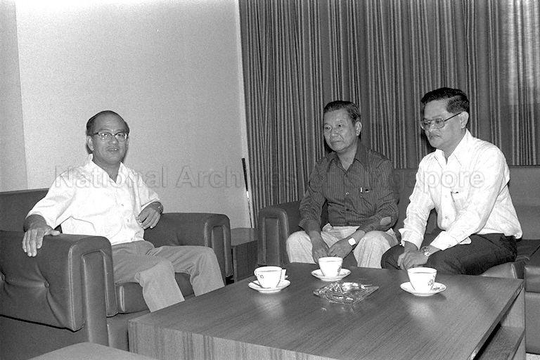 Minister of State for Labour Sia Kah Hui (left) with Vice-