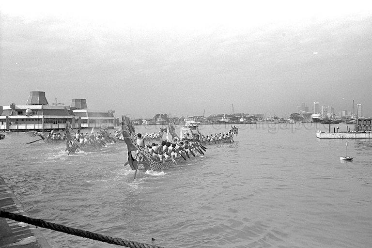 The 36-hour round-the-island Dragon Boat relay race at
